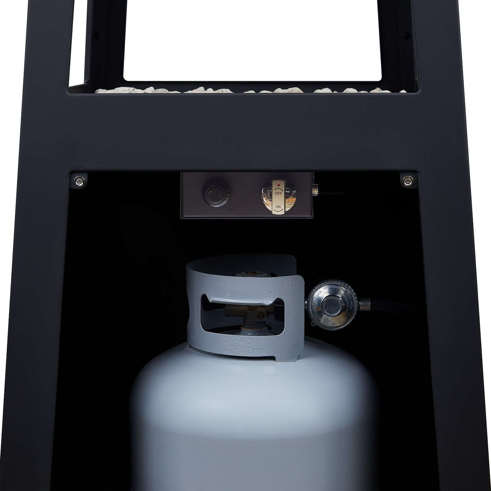 70" Ferro Chiminea With Hidden Propane Tank